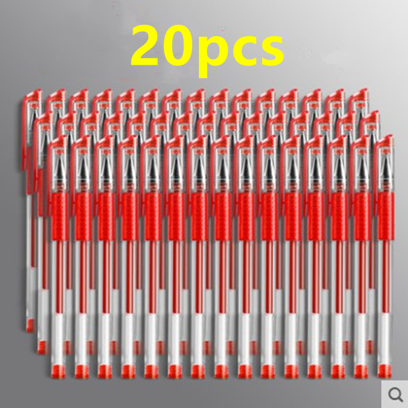 Wholesale 100pcs BallPen set Gel Pen Black Ink 0.5 mm sign pen ball pen ...