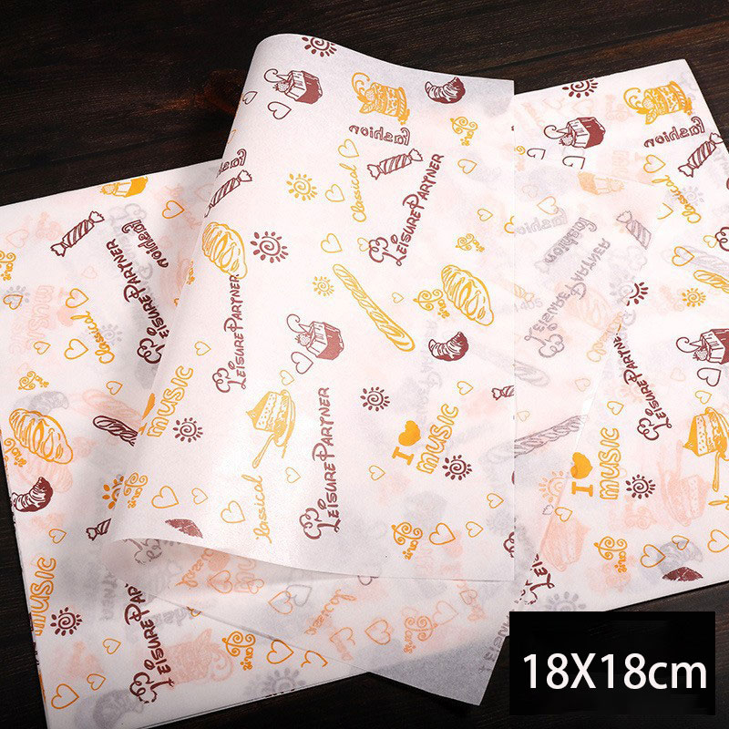 50pcs Food Greaseproof Deli Wrapping Sheets Sandwich Packing Paper ...