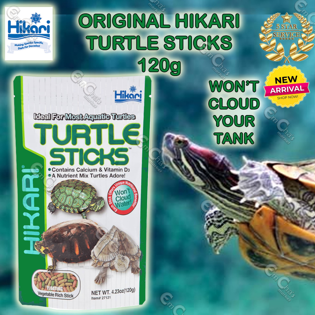 Original Hikari Turtle Sticks 120g (Rptam) Turtle Foods | Shopee ...
