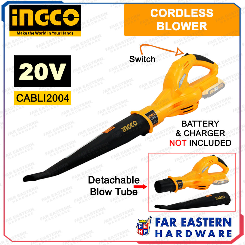 INGCO Cordless Aspirator Air Blower 20V CABLI2004 INPTCL | Shopee ...