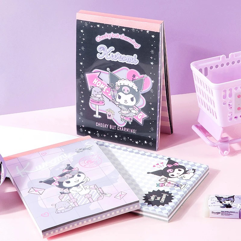 Sanrio note paper learning grid horizontal line tearable hand account ...