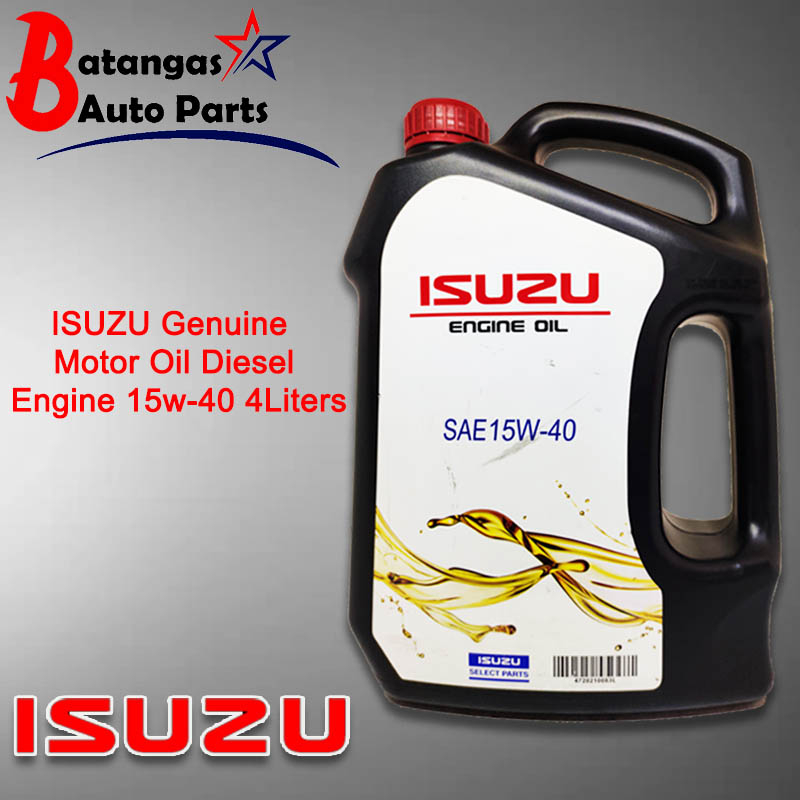 ISUZU Genuine Motor Oil Diesel Engine 15w-40 4Liters | Shopee Philippines