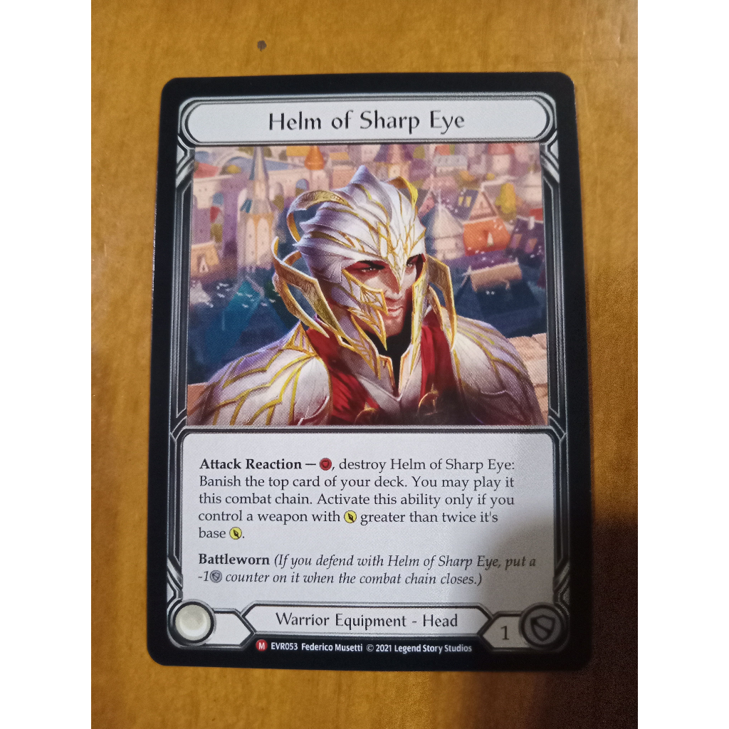 FAB Helm of Sharp Eye Majestic Flesh and Blood TCG Warrior Equipment ...
