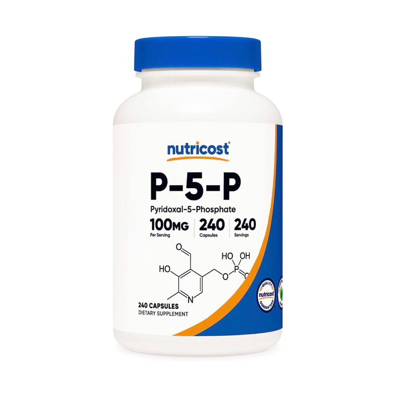 Nutricost P5P Vitamin B6 Supplement 100mg, 240 Capsules (Pyridoxal-5 ...
