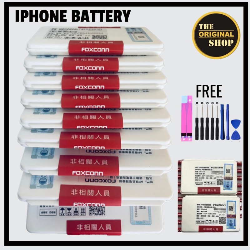 Foxconn Phone Battery for 6/6g,6s,6 plus,6s plus,7,Xs,Xs Max,Xr,11 pro ...