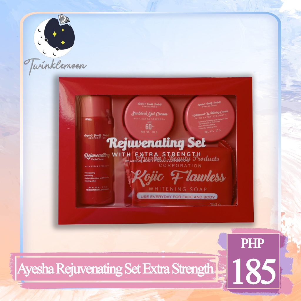 TwinkleMoon Original Ayesha Rejuvenating Set (Extra Strength) | Shopee Philippines
