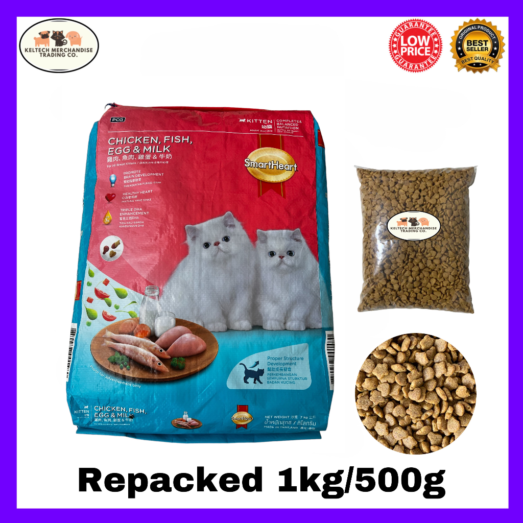 SmartHeart Smart Heart Kitten Cat Dry Food Chicken Fish, Egg & Milk ...