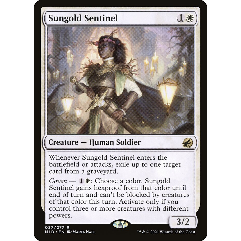 MTG Magic: The Gathering - Sungold Sentinel MID | Shopee Philippines