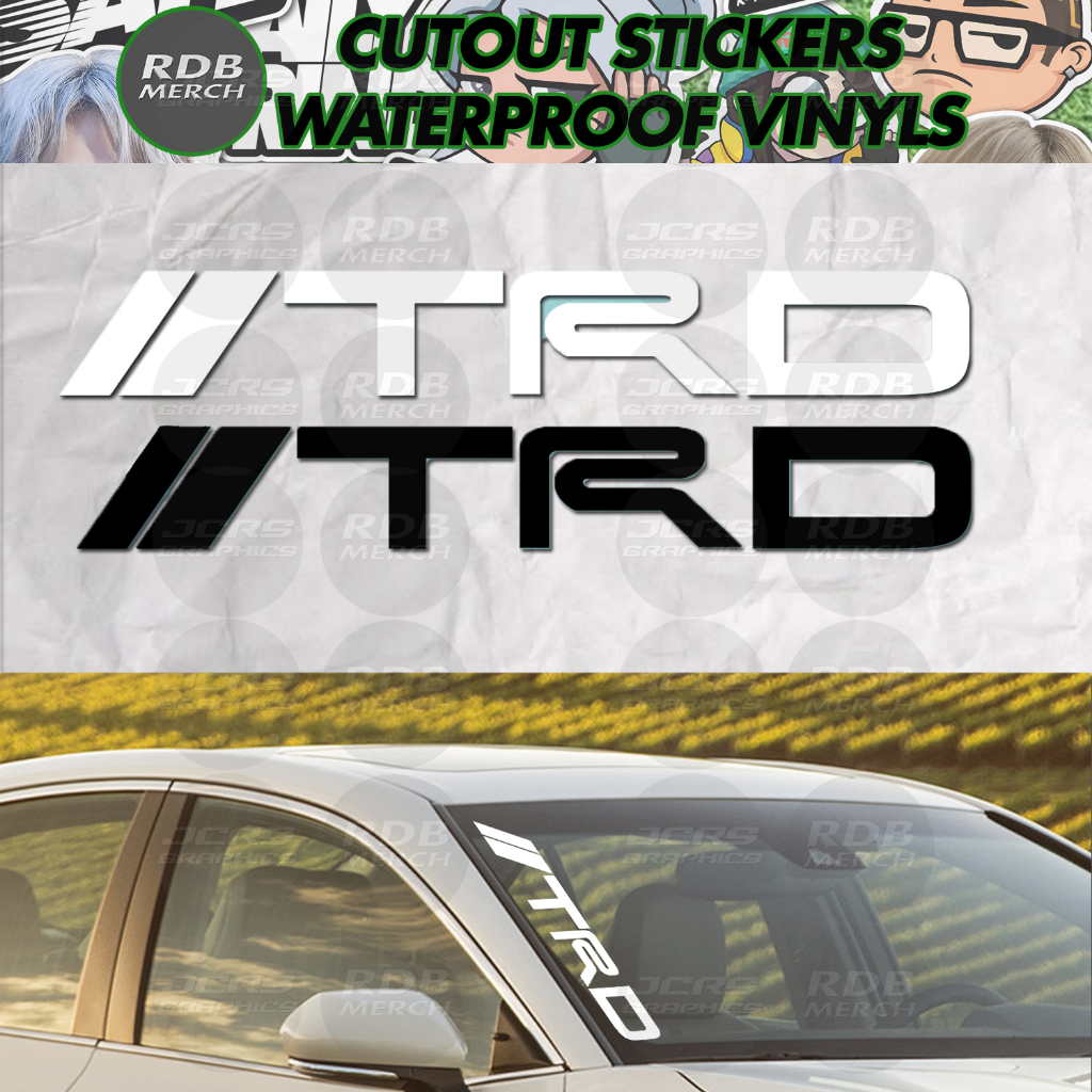 COD TRD Windshield Sticker - Cars cutout toyota windshield bumper vinyl ...