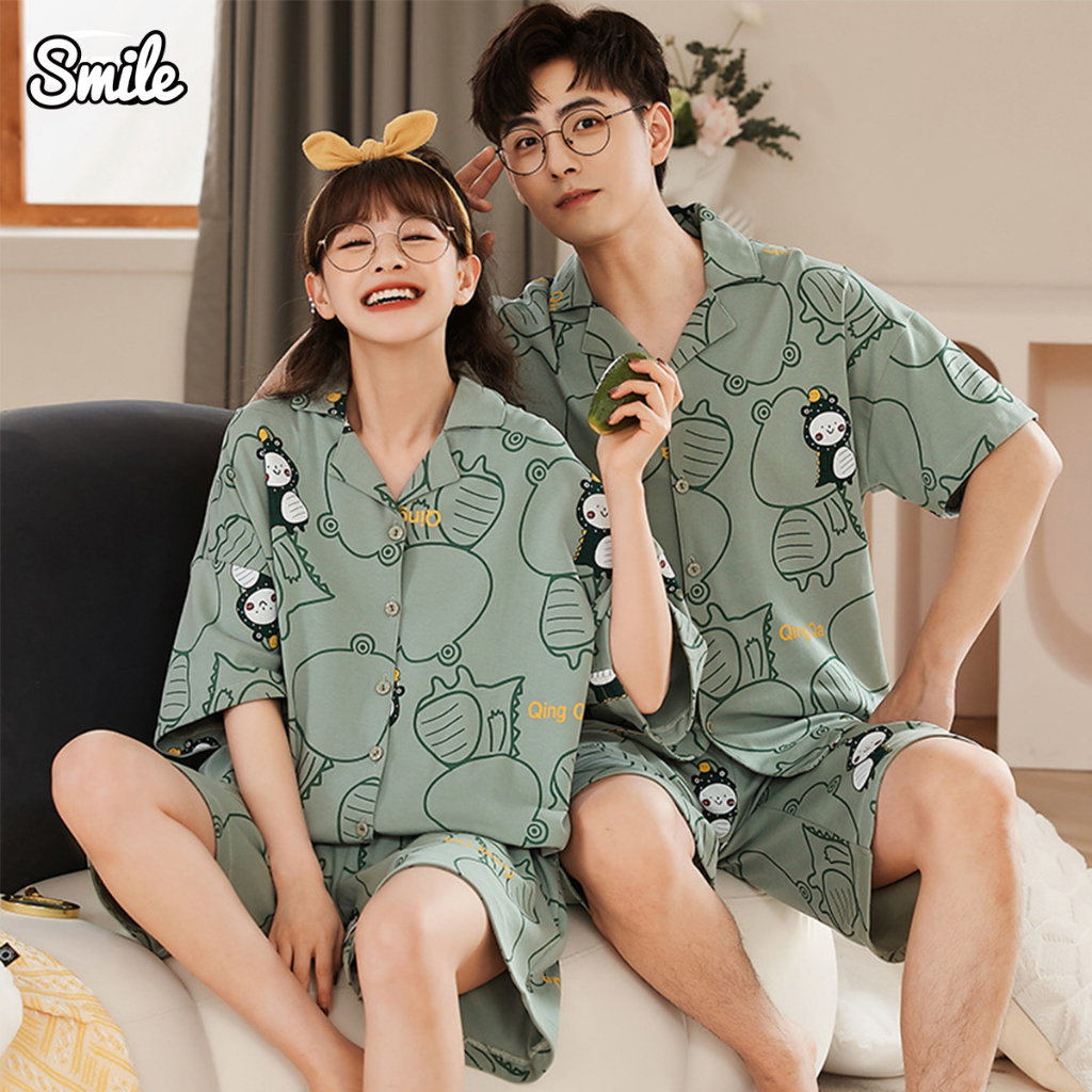2025 Fashion cotton pajamas plain terno pambahay for couple woman terno ...