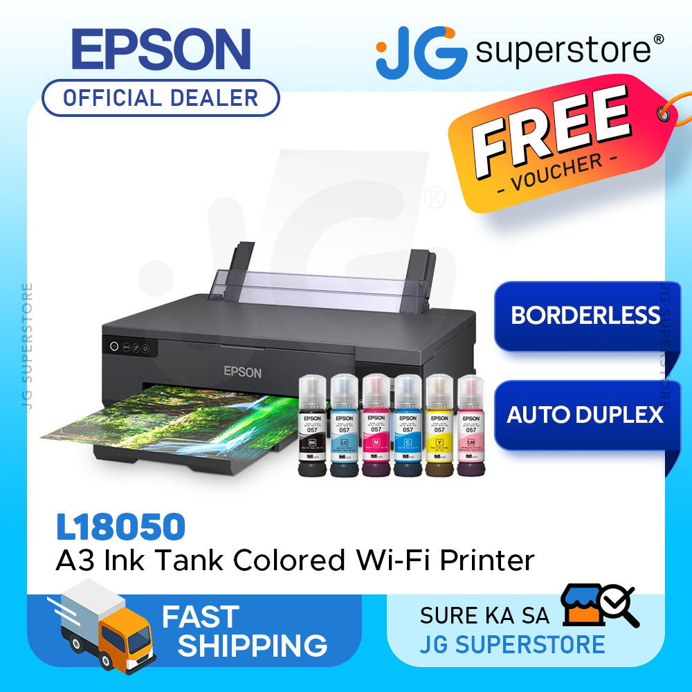 Epson EcoTank L18050 A3 Ink Tank Colored Borderless Printer with Wi-Fi, Spill-Free Refilling ...