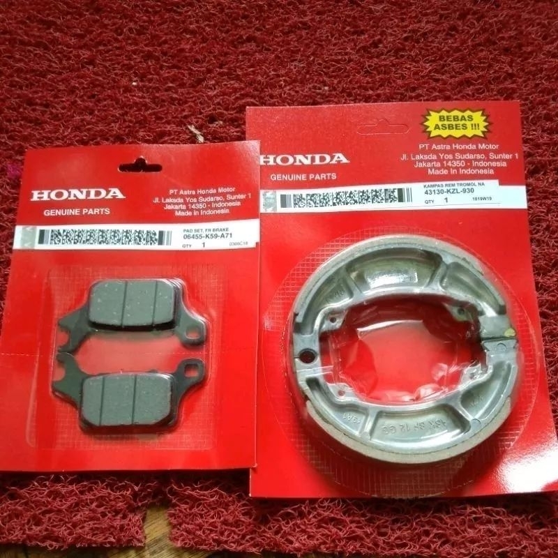 Brake Set (Front&Rear) For Honda Click125/150 V2 Only (Thailand ...