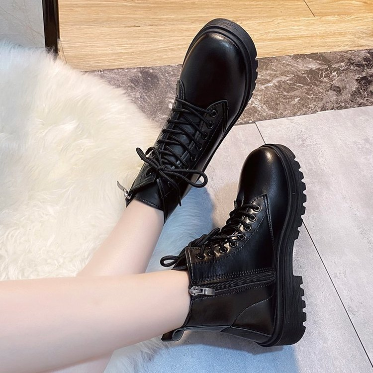 Sizes 35-43 Black British Boots Women's Casual Slim and Highly ...