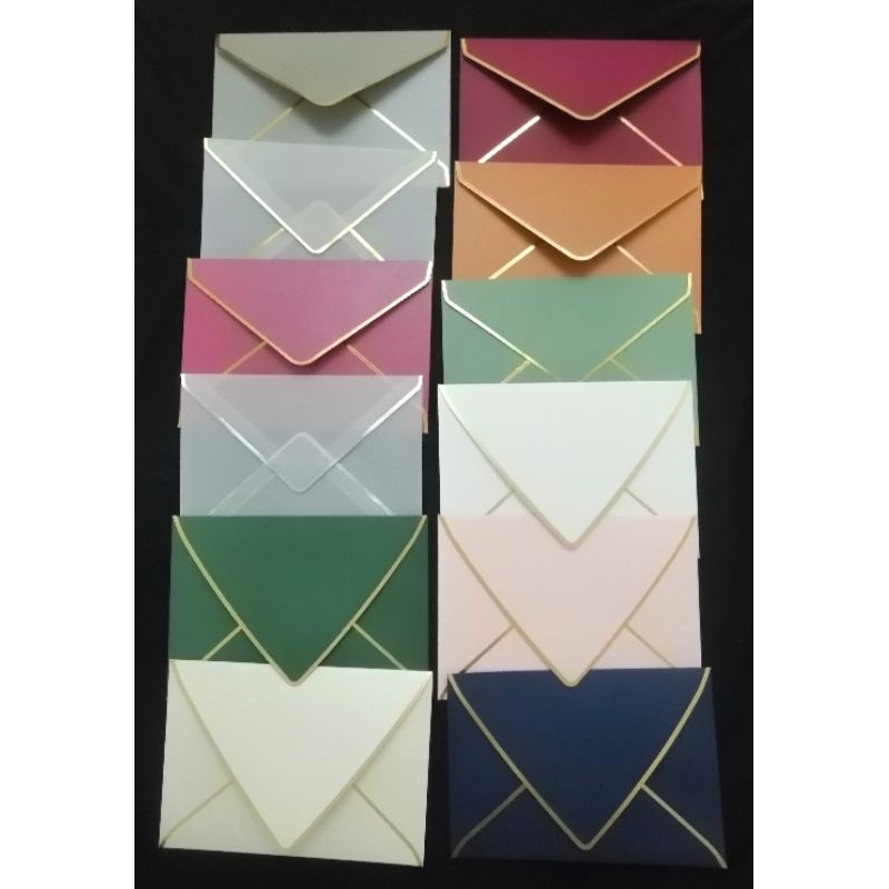 Envelope with GOLD line for wedding, birthday, baptism, debut ON HAND ...