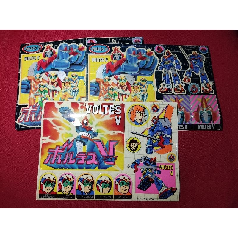 Vintage Voltes V sticker from 80's | Shopee Philippines