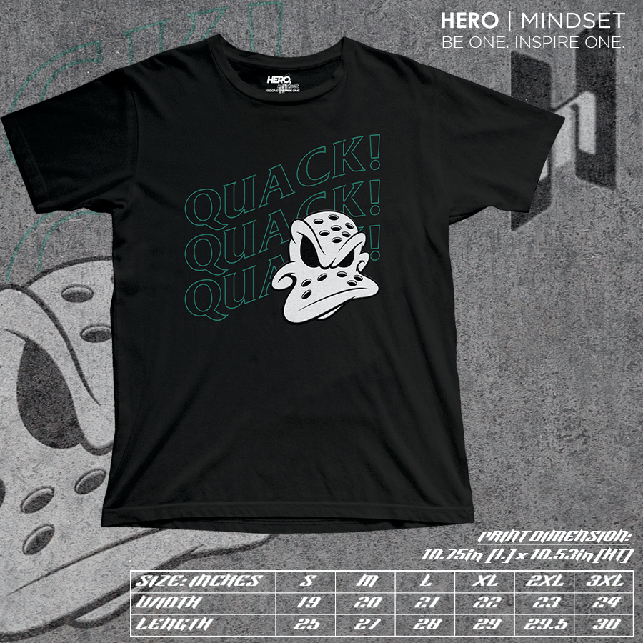 MIGHTY DUCKS V2 STANDARD SHIRT ROUND NECK BY HERO|MINDSET | Shopee ...