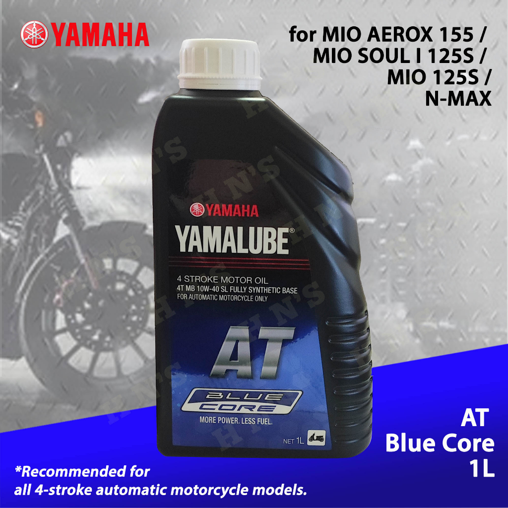 YAMALUBE Blue Core 4T 10W-40 Fully Synthetic Motor Oil 1L JASO MB (for ...