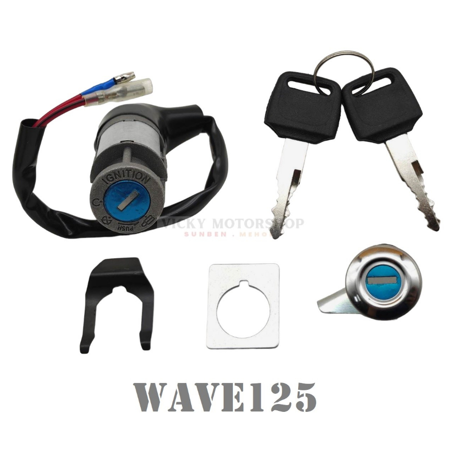 IGNITION/MAIN SWITCH SET WITH KEYS FOR MP110 WAVE125 XRM110 XRM125 ...