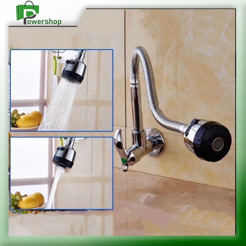 Stainless Steel Faucet Balcony Kitchen Faucet Single Cold Long Neck ...