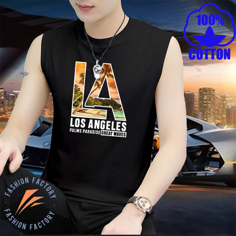 muscle tee summer sando for men cotton korean vest gym basketball sando ...