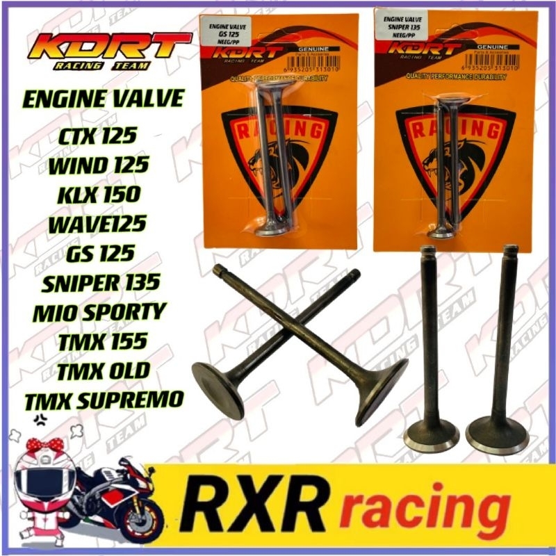 ENGINE VALVE SET KDRT RACING FOR MIO CTX 125 WIND 125 KLX 150 WAVE125 ...