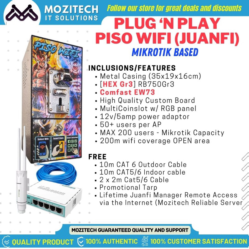 Pisowifi Juanfi System Hex With Eap110 Shopee Philippines