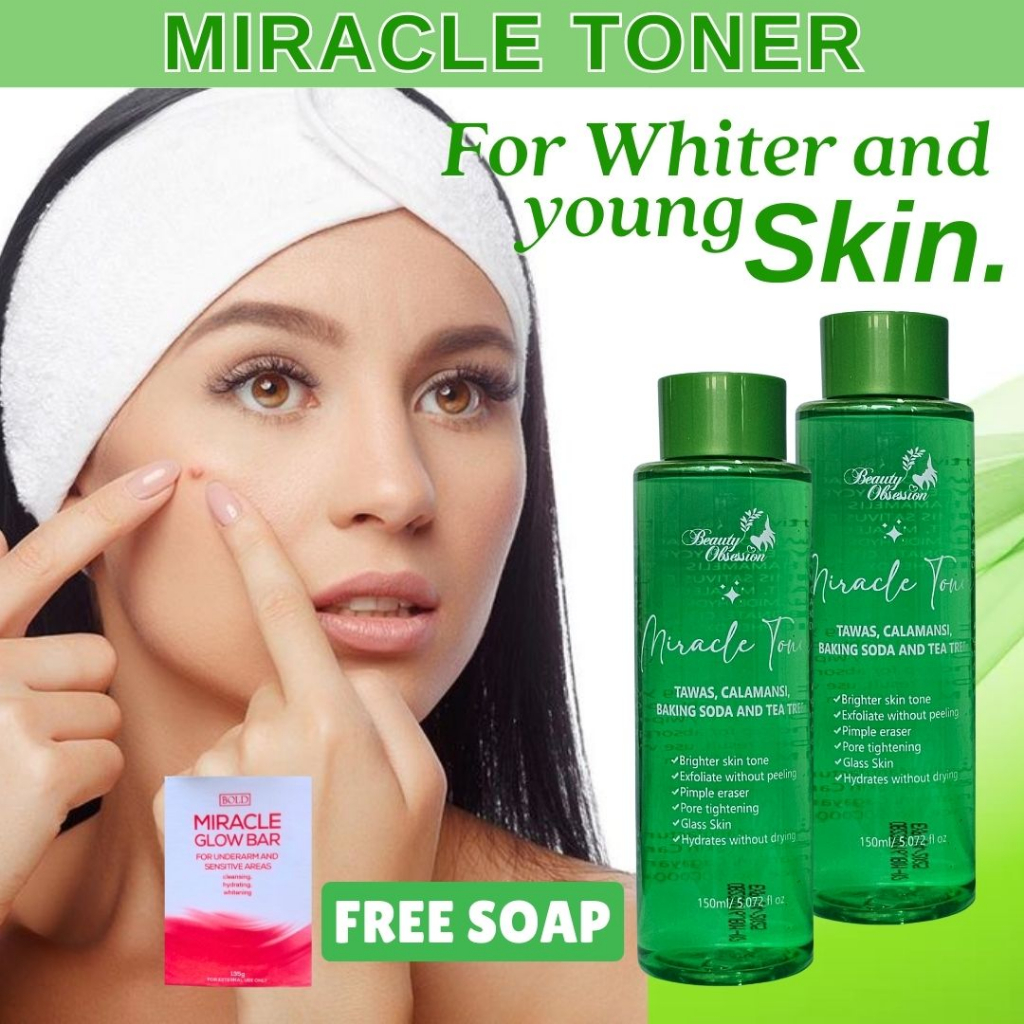 Miracle Toner 150ml by Beauty Obsession Face Serum for Acne, Pimple ...