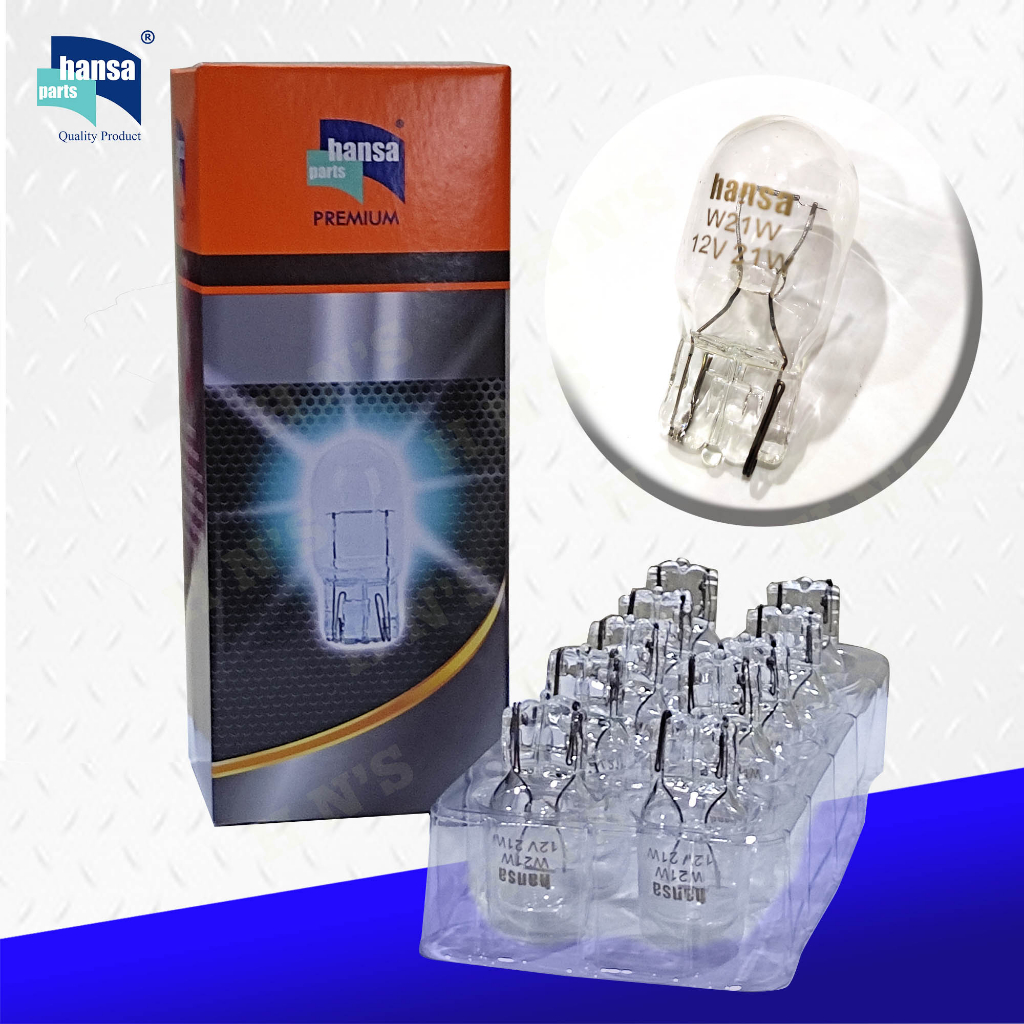 Hansa T20 Bulb 12V W21, (W3 x 16d) - Tail Light / Reversing Bulb ( 10 ...