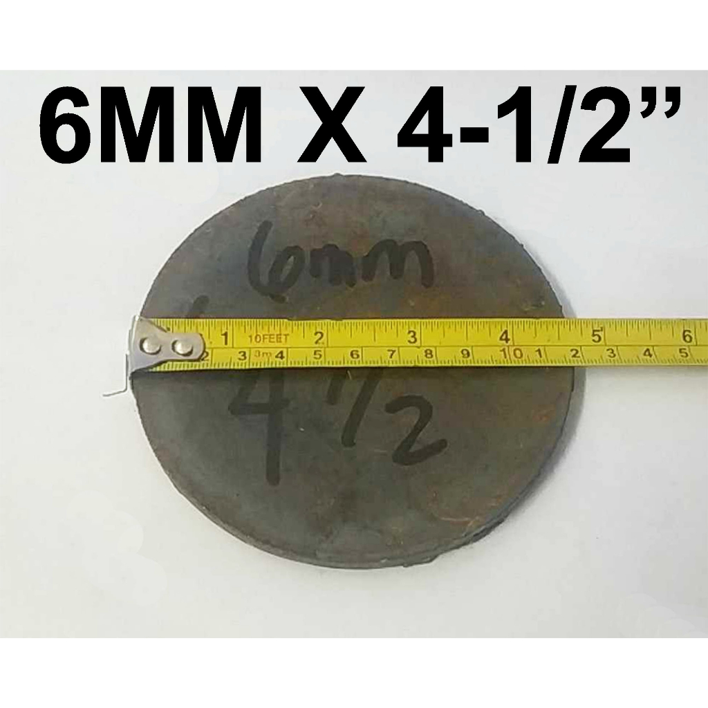 MS BASE PLATE 6MM X 4-1/2" MILD STEEL CIRCLE ...