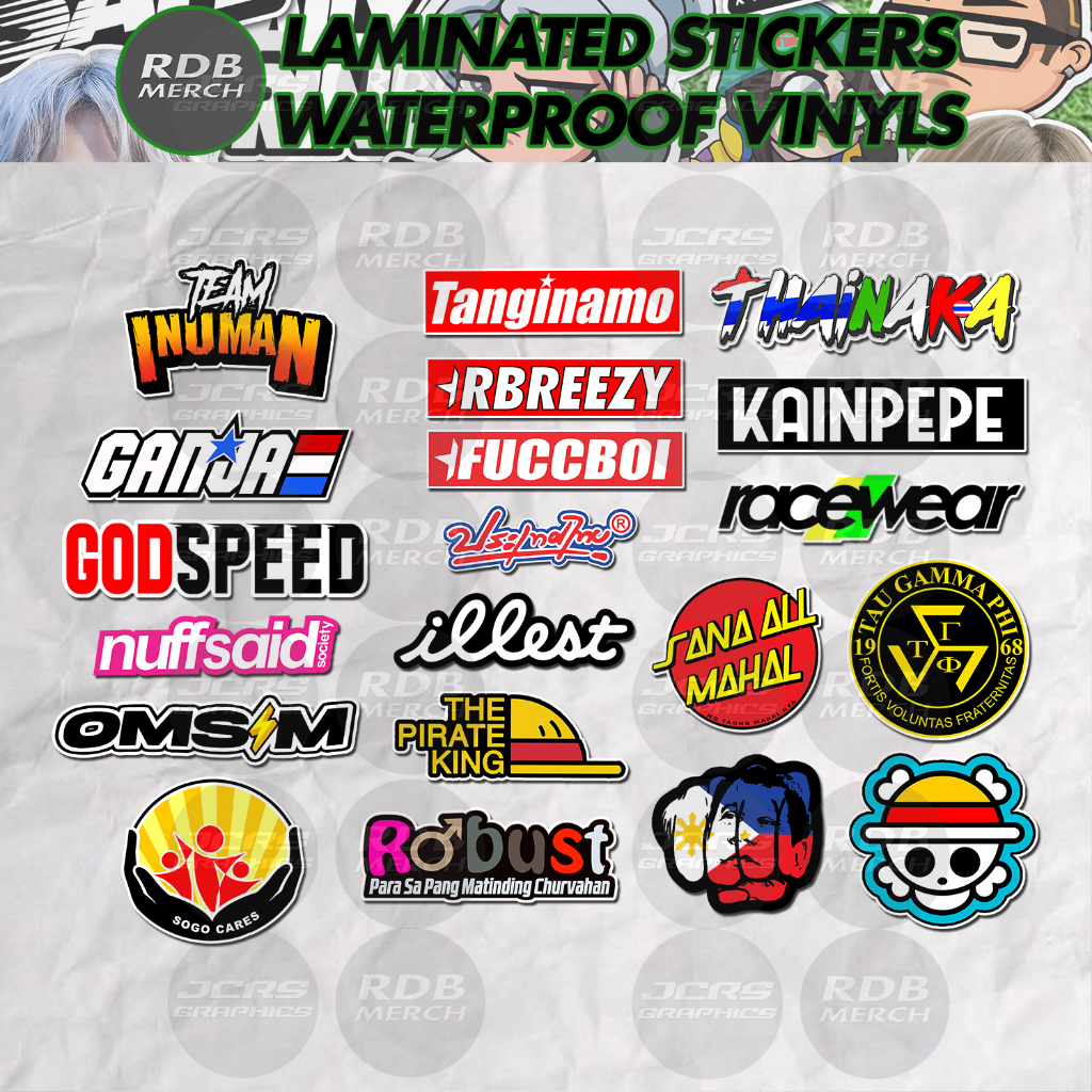 Sticker Decals - White Background - Sana All Team Inuman Illest Omsim ...