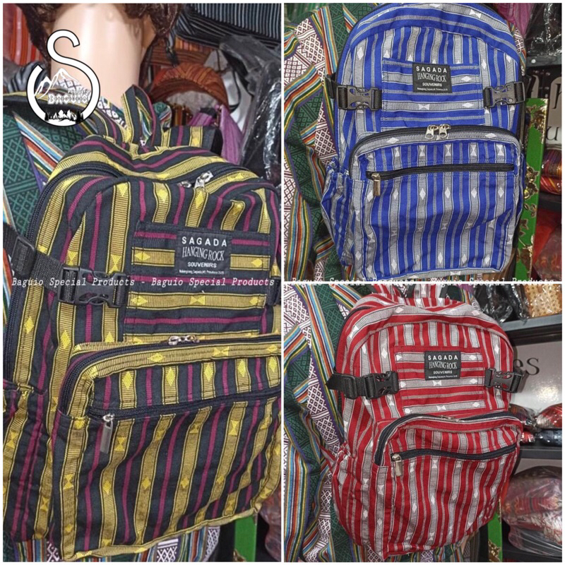 Igorot Inabel Back Pack | Large | Quality Made | Baguio Products (COD ...