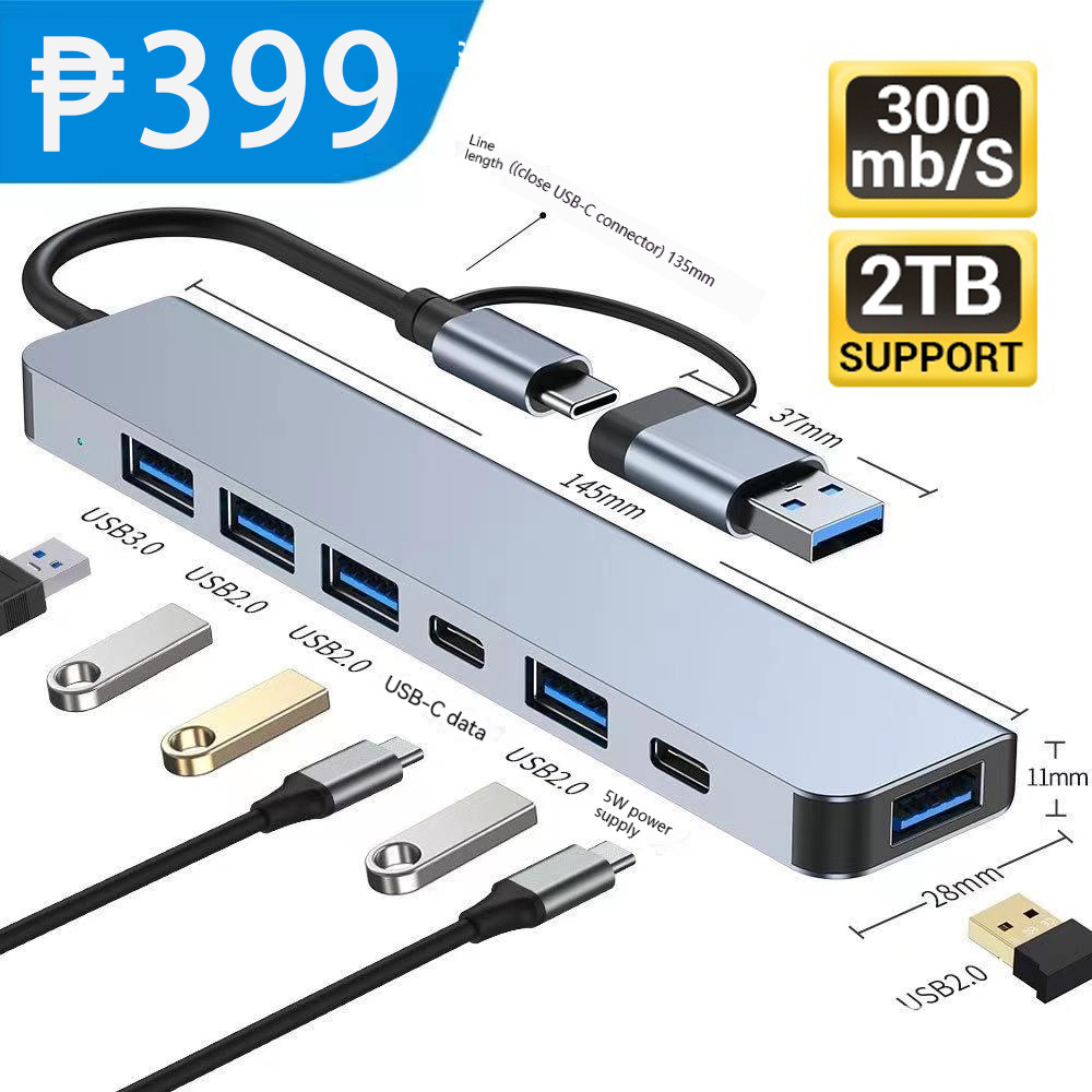 Monseau USB Hub Type C to USB 3.0 Port hubs Converter Extender Fast ...