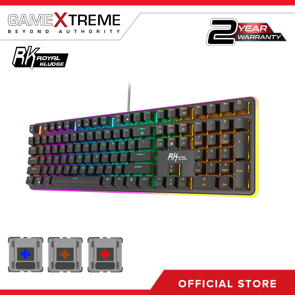 Royal Kludge RK918 Wired RGB 108 Keys Mechanical Keyboard Black ...