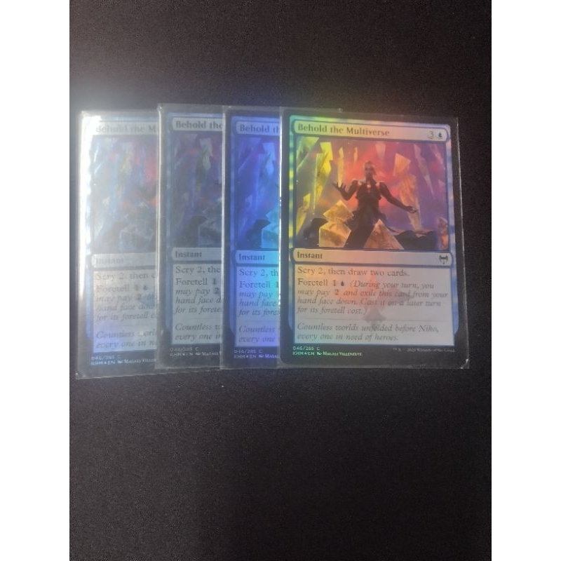 Behold the Multiverse (set of 4 foil) mtg card | Shopee Philippines