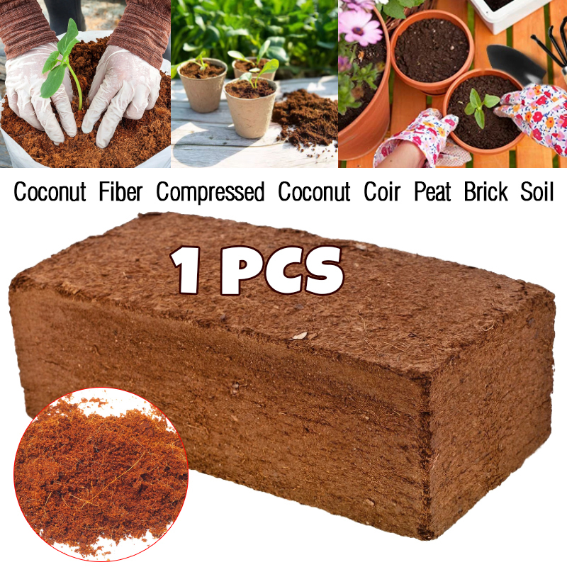 650g Natural Coco peat Block, Organic Eco-Friendly Coco Coir Brick for ...
