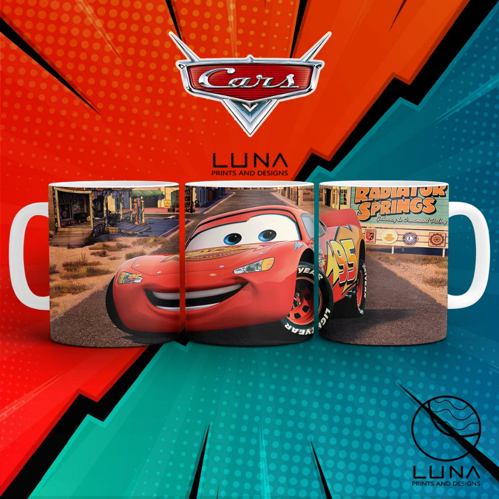 Cars - Lightning McQueen Cartoon Mug Collection - The Luna Merch ...