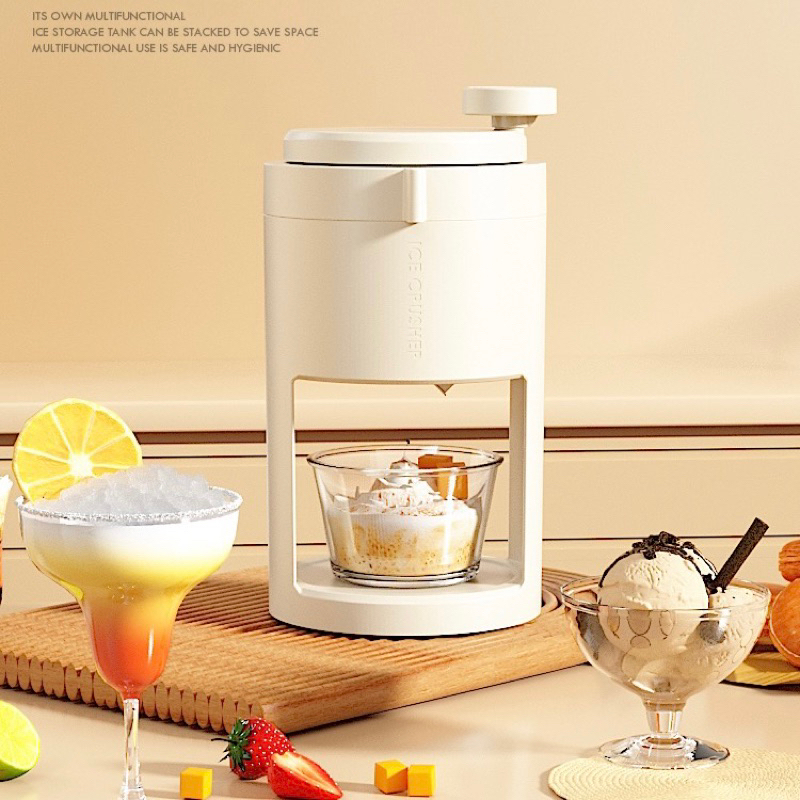 Shaved Ice Machine Ice Crusher Manual Crushed Ice Ice Stall Hand Shake ...