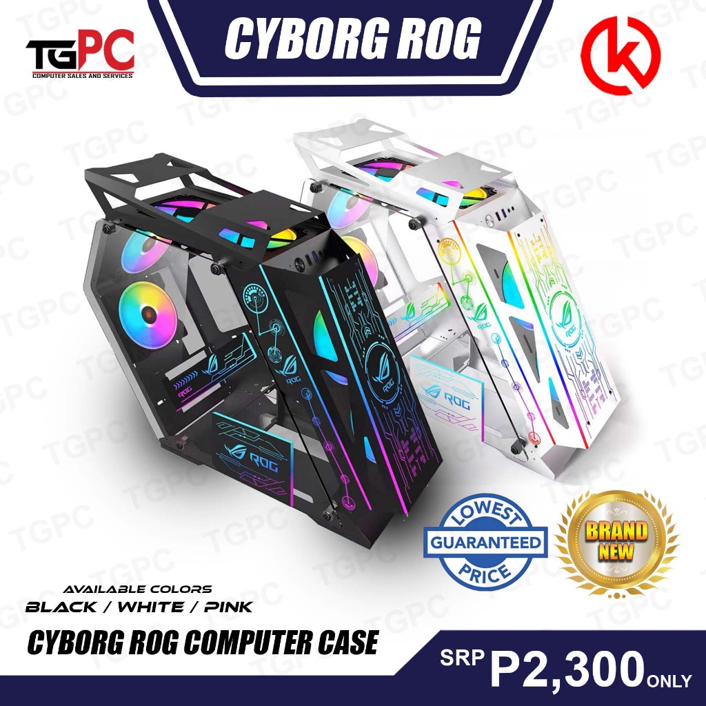 Coolman Cyborg Robot Gaming case Mid tower | Shopee Philippines