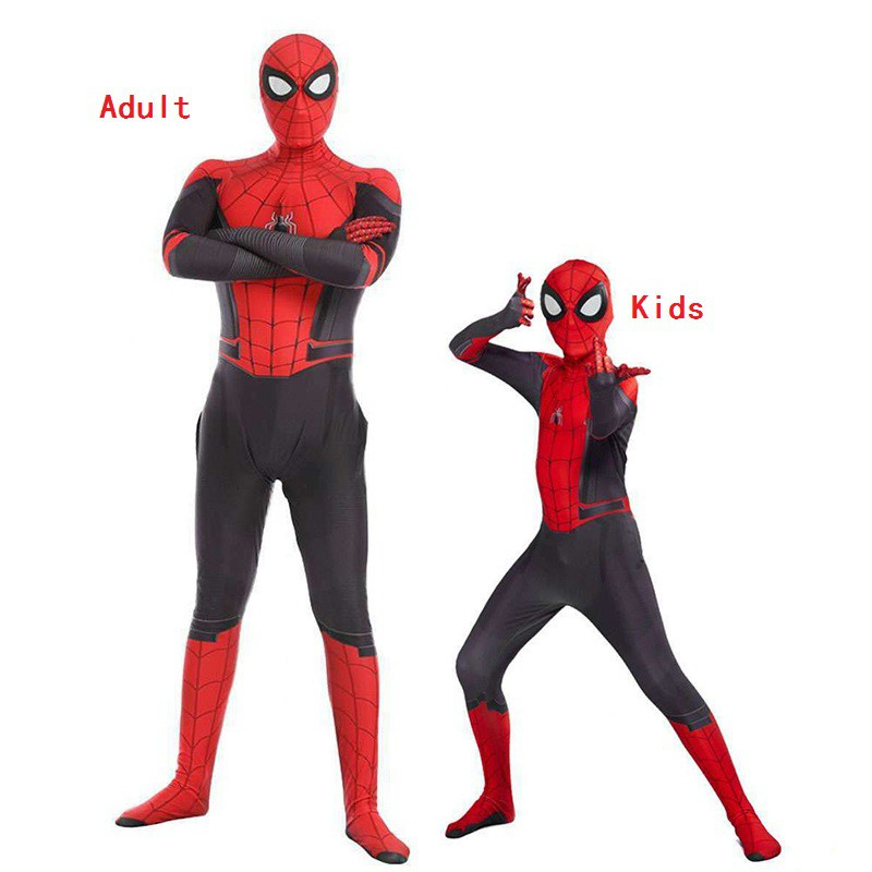 Spider Man Far From Home Costume Cosplay Peter Parker Zentai Suit ...