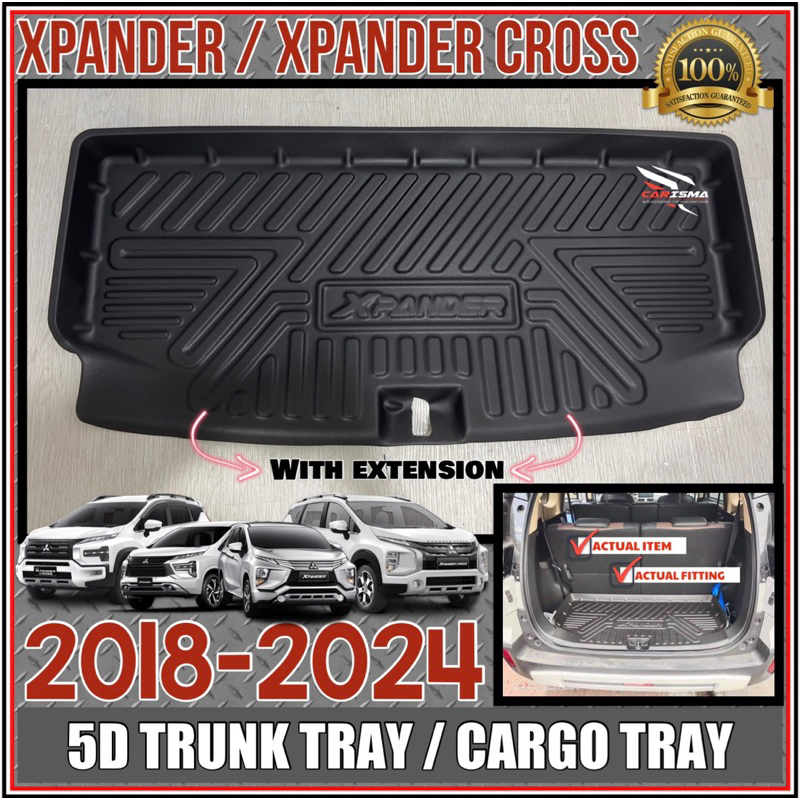 XPANDER / XPANDER CROSS 5D TRUNK TRAY WITH EXTENSION 2018-2024 | Shopee ...