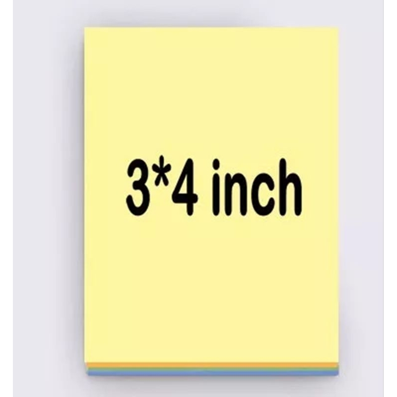 100Sheets Sticky Notes Pastel Color 2"/3"/4" Multicolor Note Paper ...