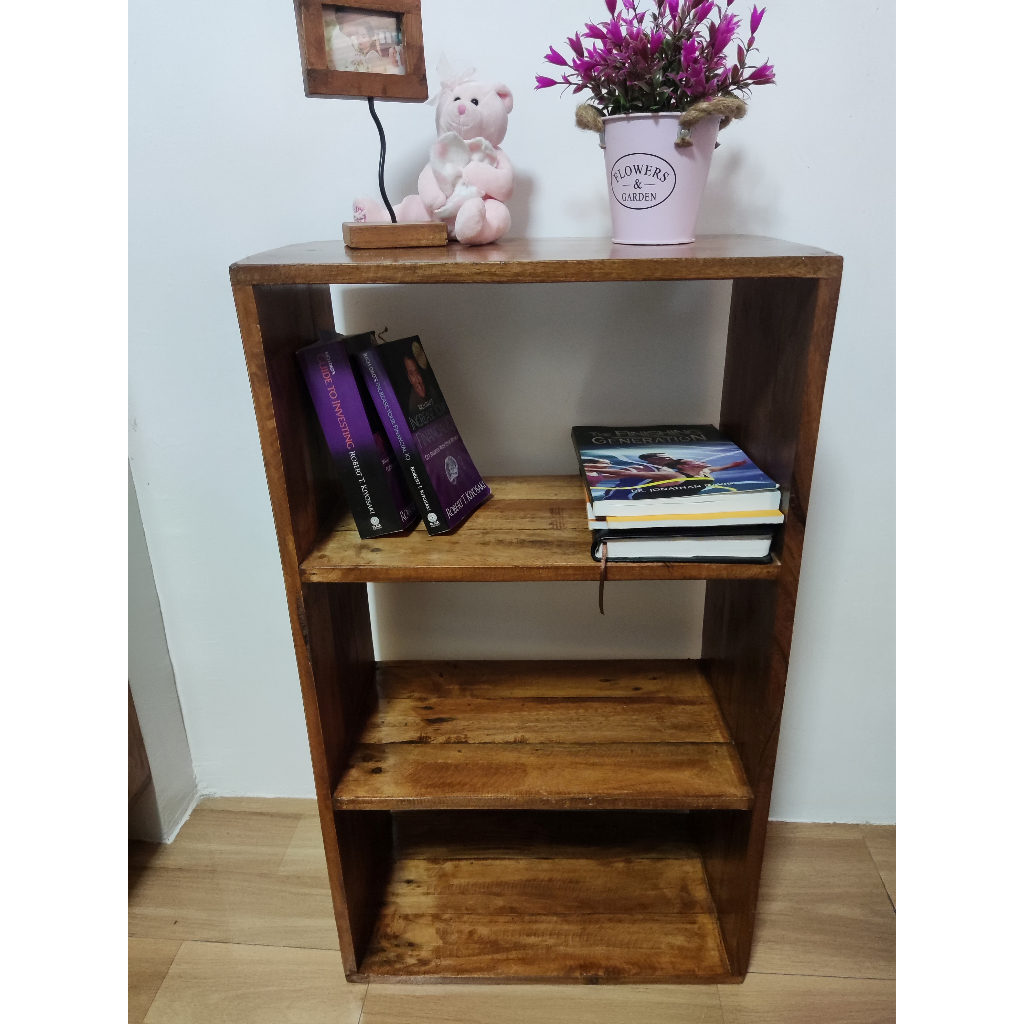 Solid wood 3 Layer Open Shelf/Storage Shelf/ Decorative and Display ...