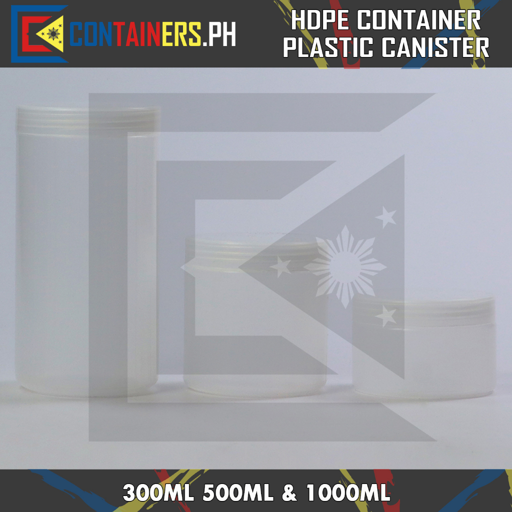 CONTAINERS.PH HDPE Plastic Container Canister Transparent Canister ...