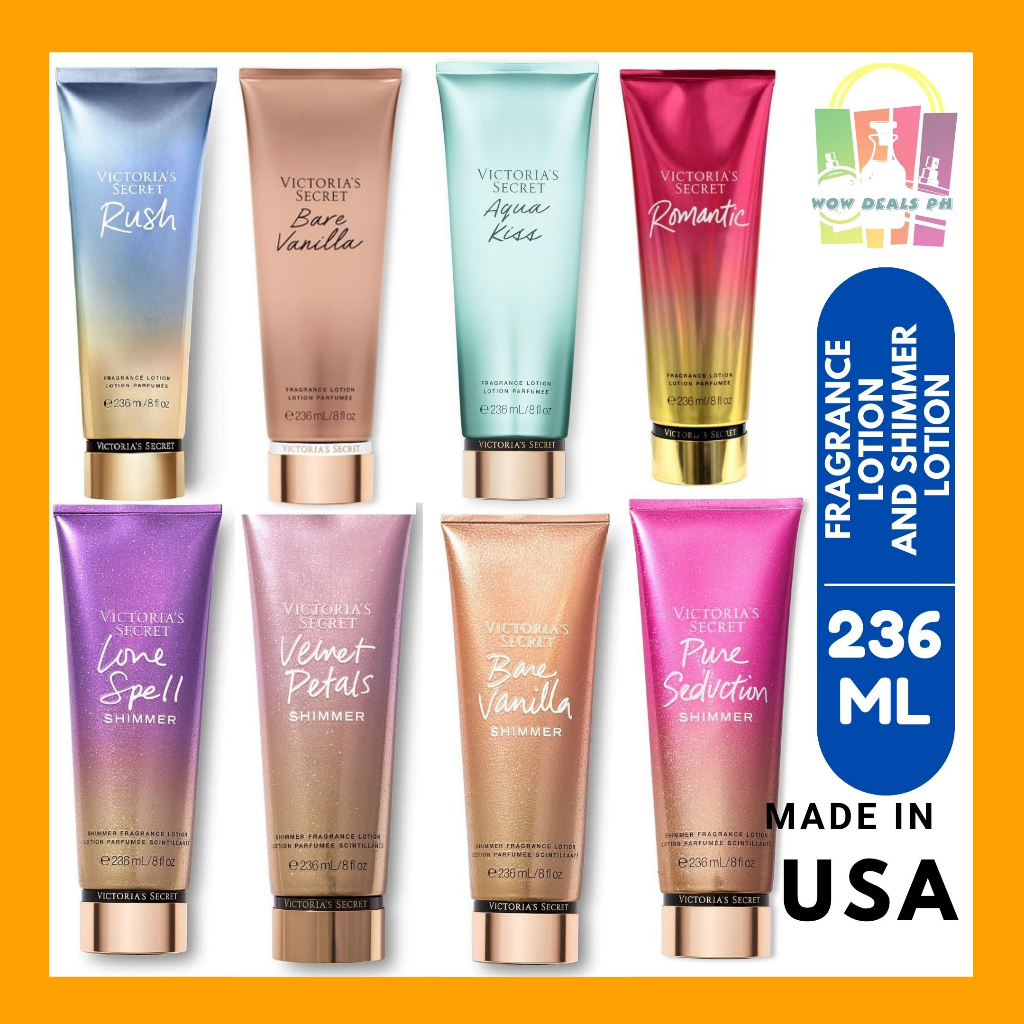 Victoria's Secret LOTION & SHIMMER LOTION Made in USA 100% Original ...