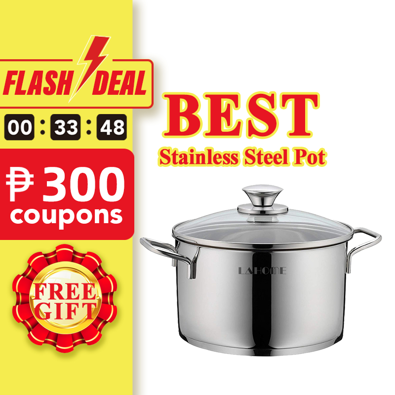 LAHOME Stainless Steel Pot Cooker Fry Pan Cookware Cooking Utensils ...