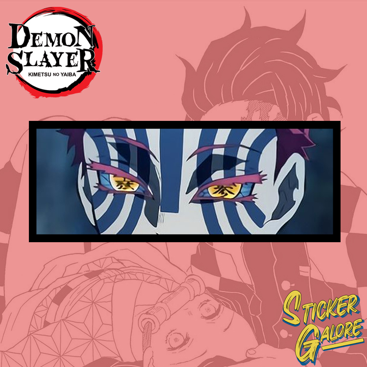 DEMON SLAYER EYE SLAP PREMIUM STICKER (VINYL LAMINATED, WATERPROOF AND ...