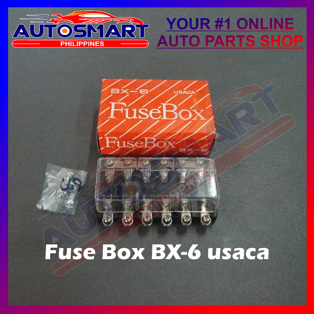 FUSE BOX 6 CONTACTS BX-6 UNIVERSAL FUSE BOX | Shopee Philippines