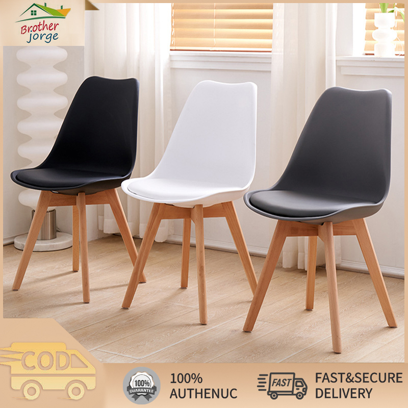 Nordic Study Chair With Cushion Modern Dining Chair Family Office Chair ...