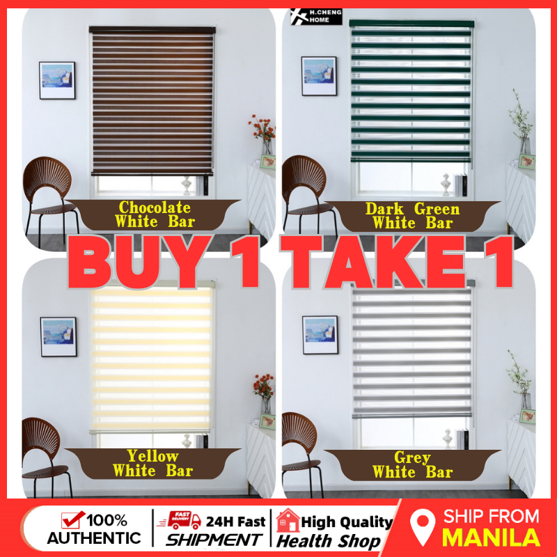NEW Buy1 Take 1 2pcs Blackout Venetian Blinds Roller Office Home Window ...