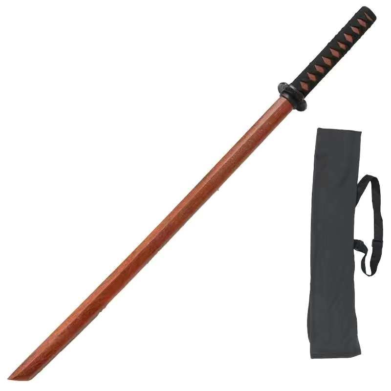 100cm Katana prop for cosplay Japan samurai Kendo solid wood party ...